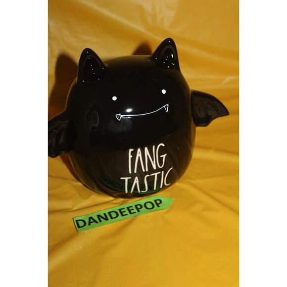 Rae Dunn | Holiday | Rae Dunn Fang Tastic Figural Ceramic Black Bat ...
